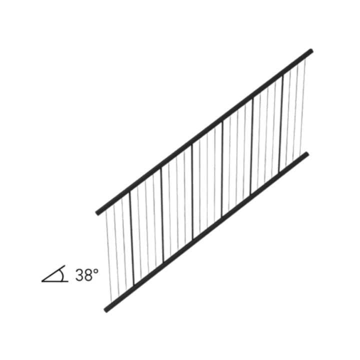 Adjustable Stair Railing Panel (Vertical V-Series) – TESCO Building ...