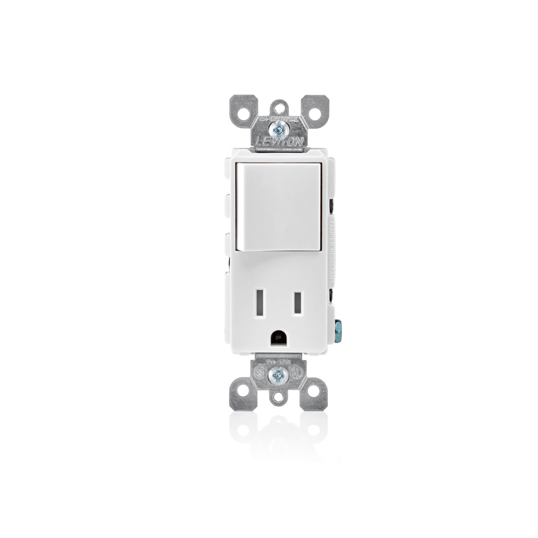 15 Amp Decora Single-Pole Switch / Tamper-Resistant Outlet/Receptacle ...