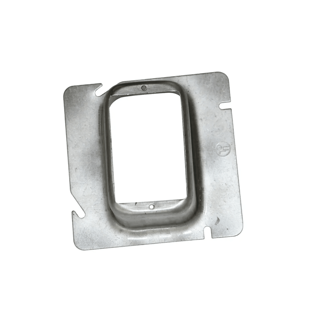 4-11/16" Square With Raised 1/2 Metal Electrical Outlet Box Cover - 72 ...