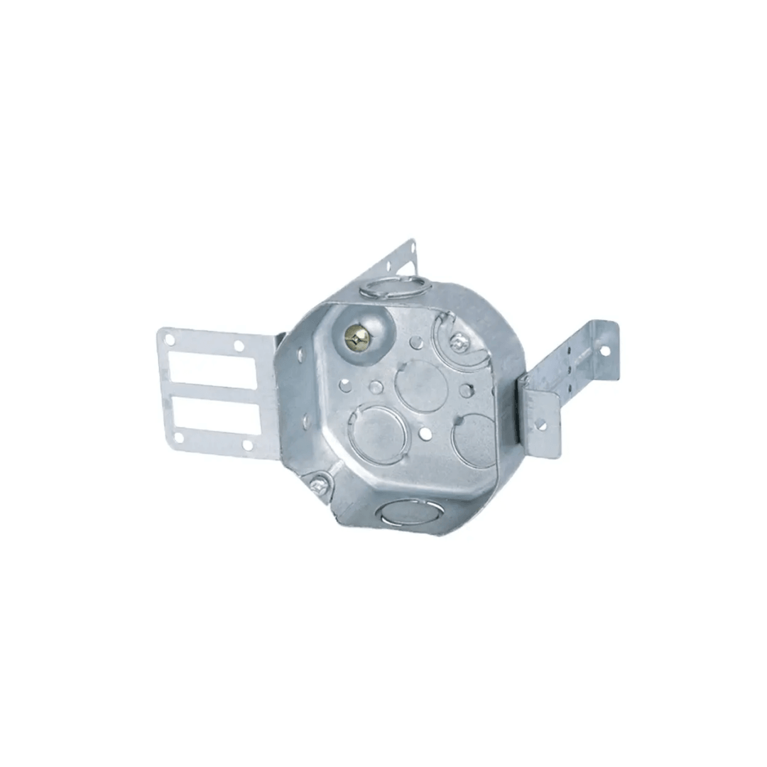 4" x 1-1/2" Octangle Outlet Electrical Box With Integral Support Brack ...