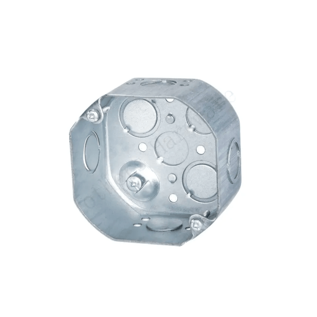 4" x 4" x 2-1/8" Electrical Octagonal Box With Knockout - 54171-K ...