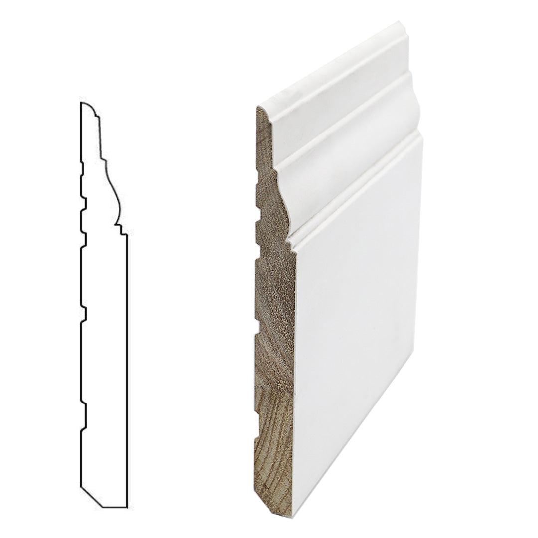 7-1/4" X 12ft Tudor Wood Baseboard - AC12 – TESCO Building Supplies