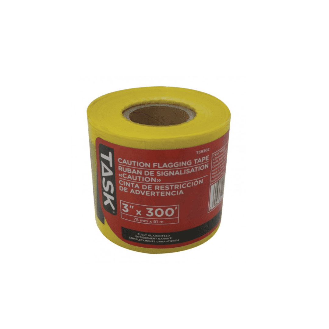 3" x 300' TASK Caution Tape - T59302 – TESCO Building Supplies