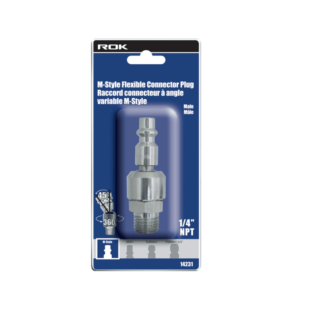 1/4" Male NPT Flexible Connector Plug – TESCO Building Supplies
