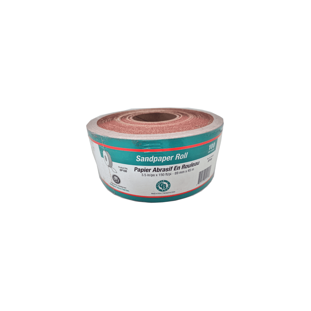 3.5" x 30' #180 Grit Spongeback Sandpaper Rolls – TESCO Building Supplies