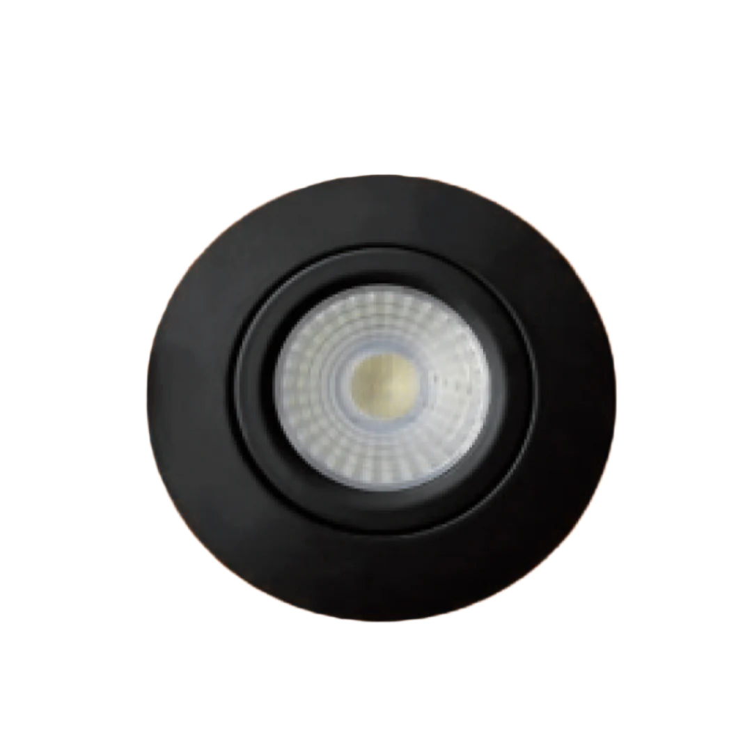 4″ Gimbal Slim Round Panel Pot Light Black – 3 Way CCT – TESCO Building ...