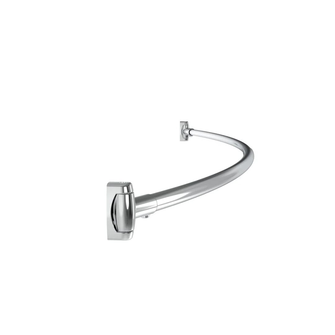 6Ft Curved Shower Rod With Flanges - Stainless Steel – TESCO Building ...