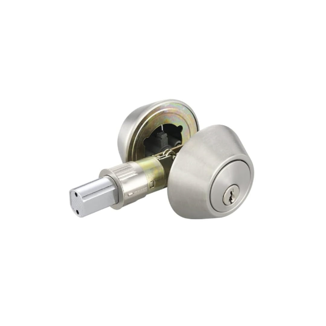 ProSource T-D102SS Deadbolt, 3 Grade, Stainless Steel, 2-3/8 to 2-3/4 ...