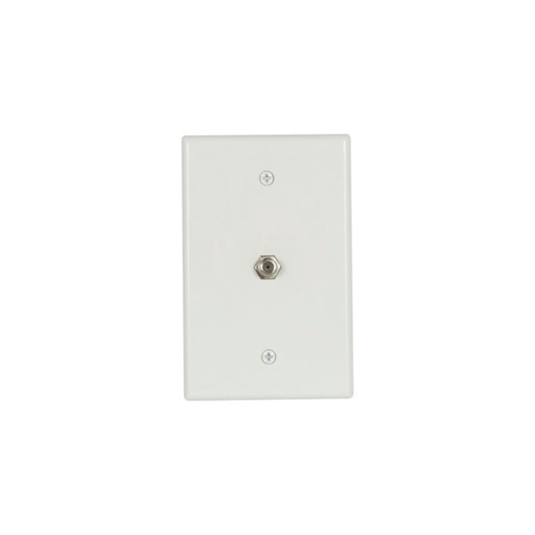 Wall Plate with connector W/1 F Type Coax Adapt – TESCO Building Supplies