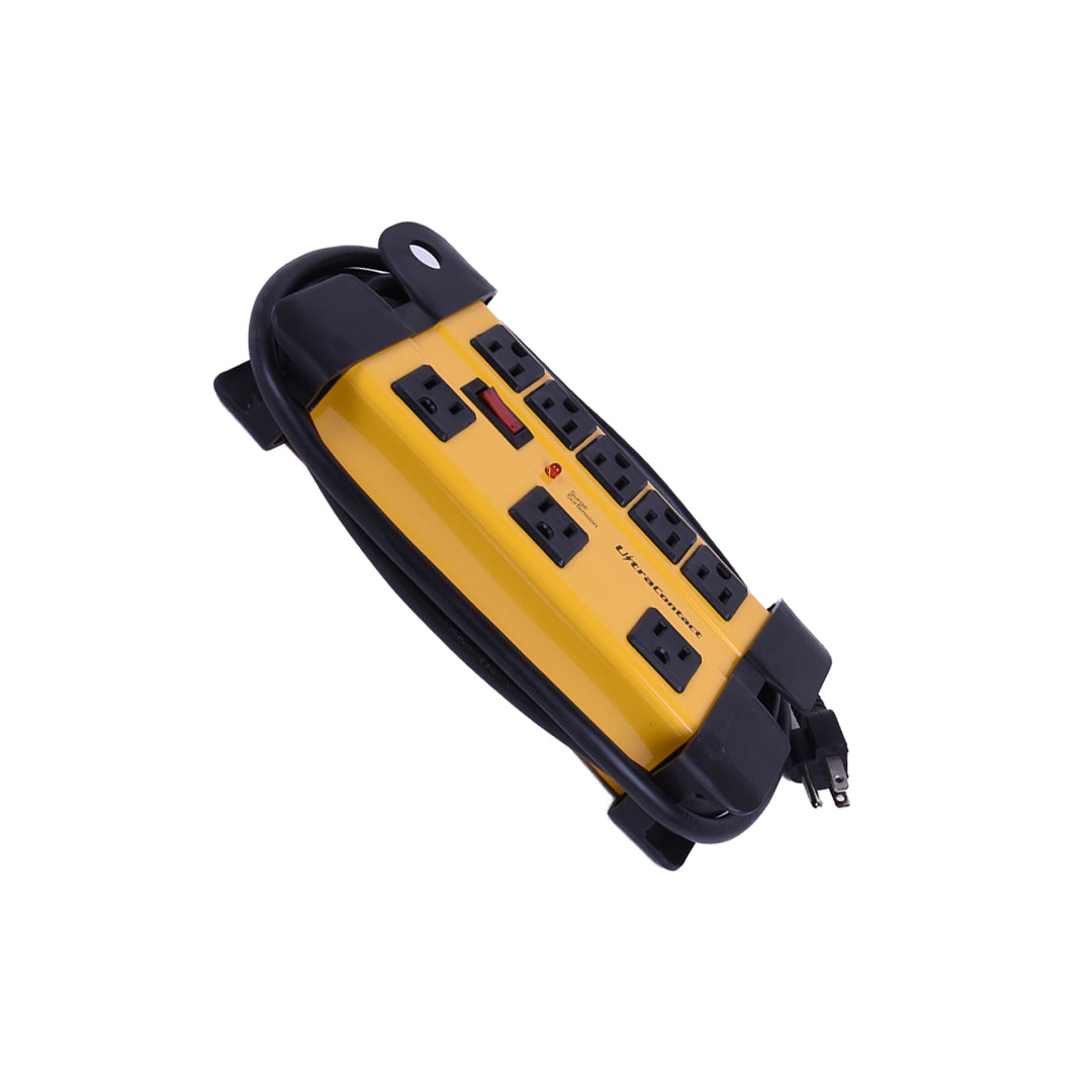 Surge Protector Power Bar 6ft 8-Outlet 1050-Joules Yellow/Black – TESCO ...