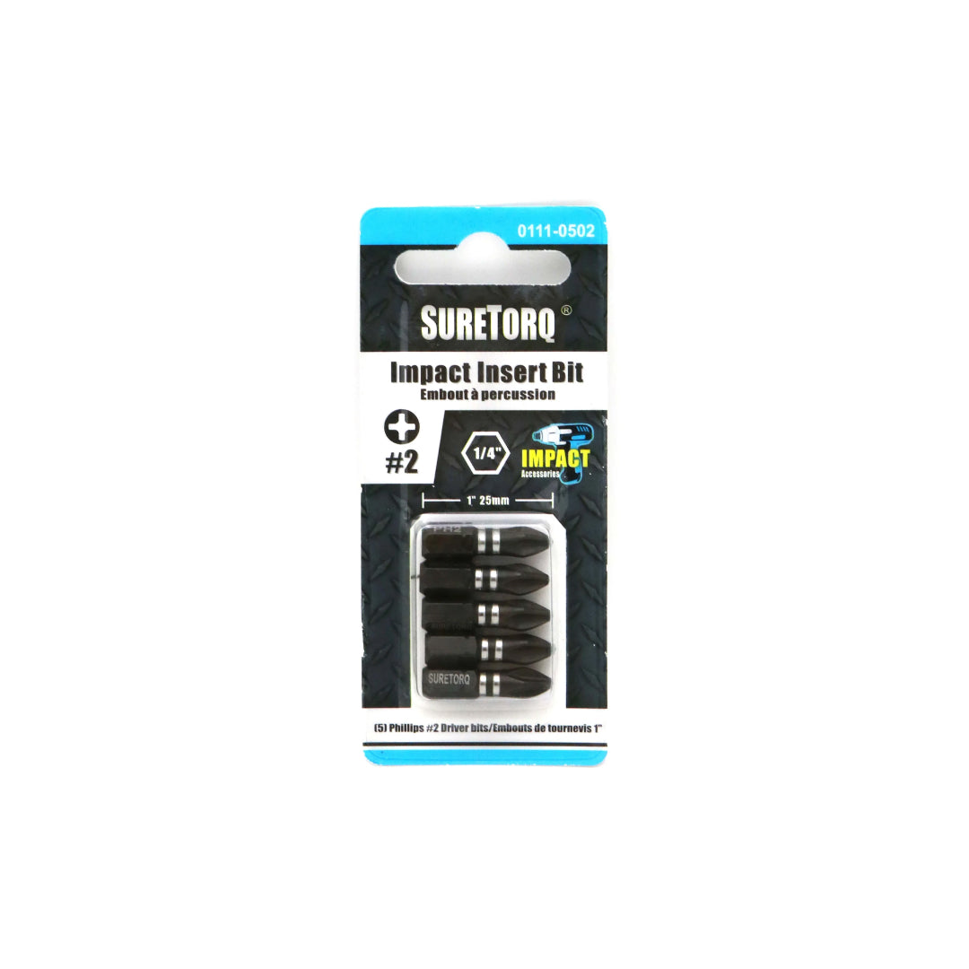 Impact 1" Insert Bits Card 5pcs – TESCO Building Supplies