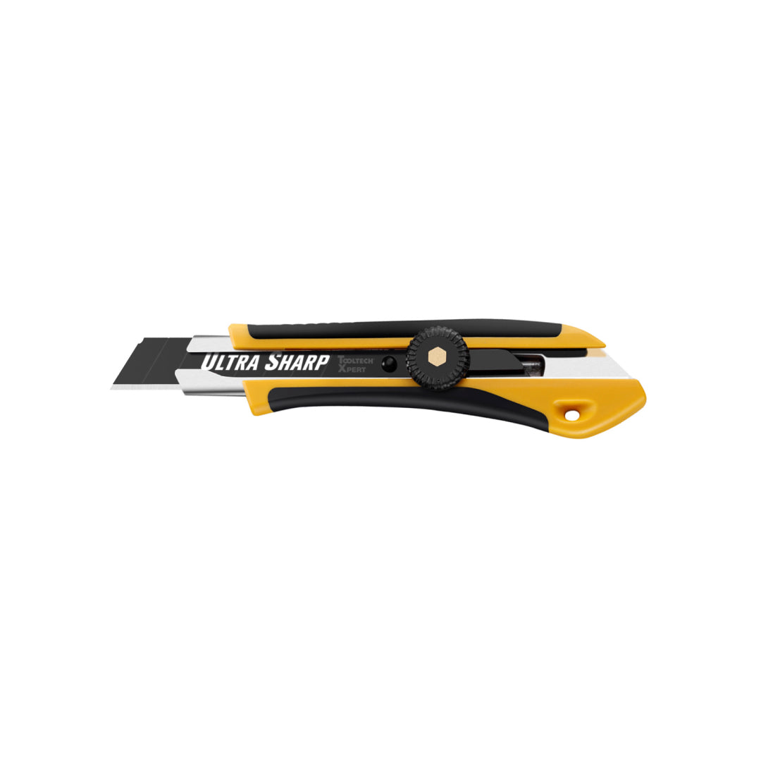 Heavy Duty Utility Knife 18mm Snap-Off Blade Black/Yellow – TESCO ...