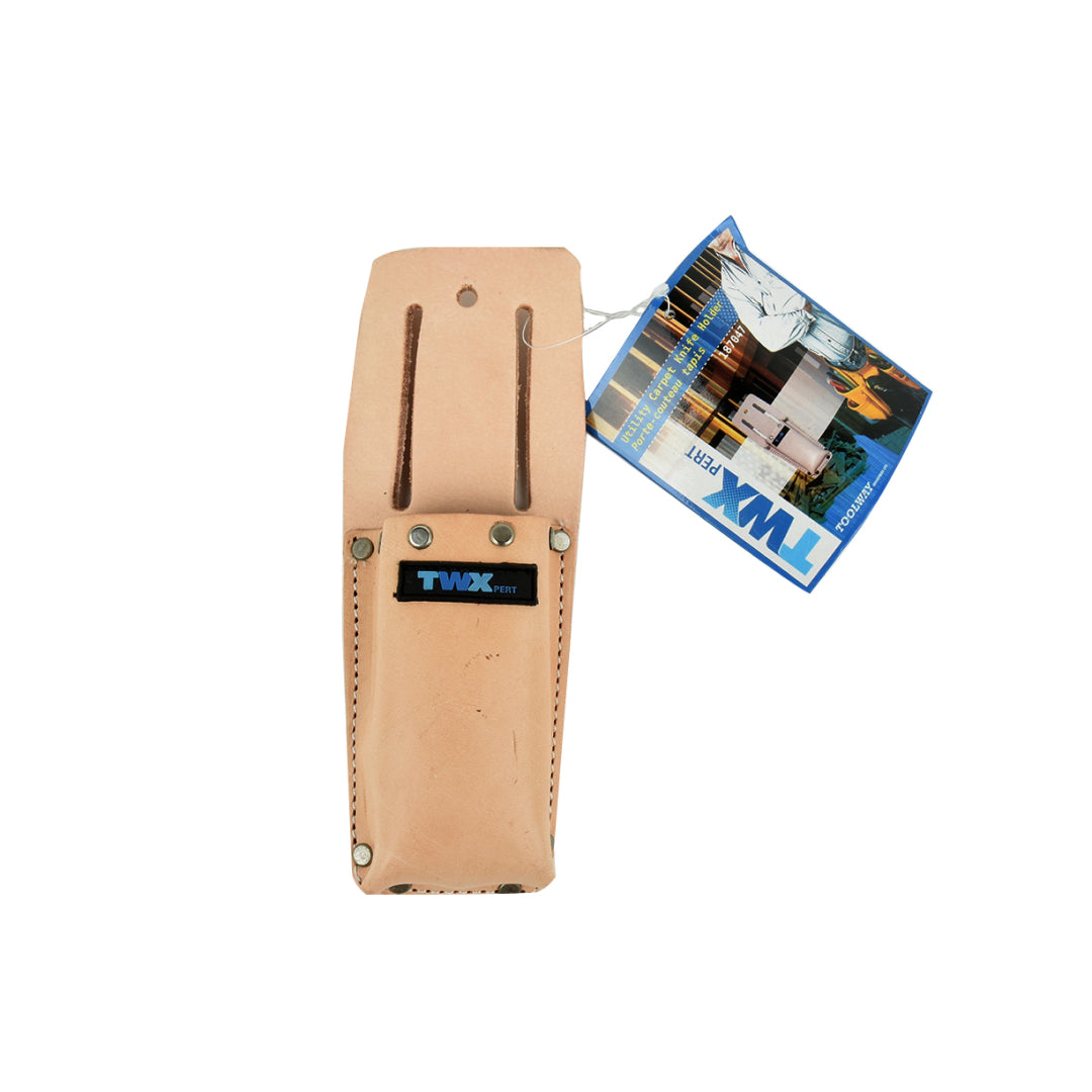 Utility Carpet Knife Belt Loop Holder Natural/White Leather – TESCO ...