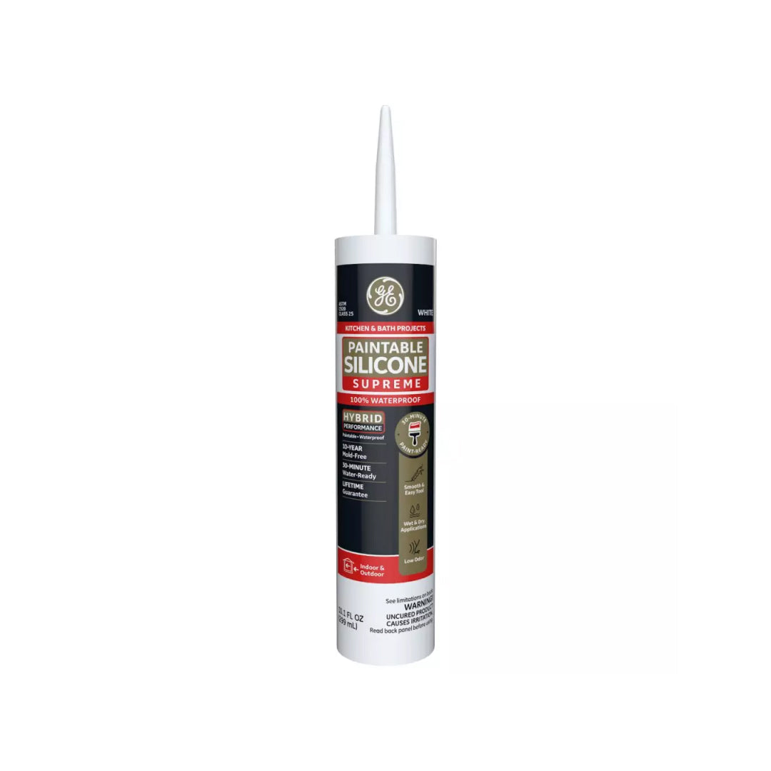 Paintable Silicone Supreme Kitchen & Bath Sealant 280ml White – TESCO ...