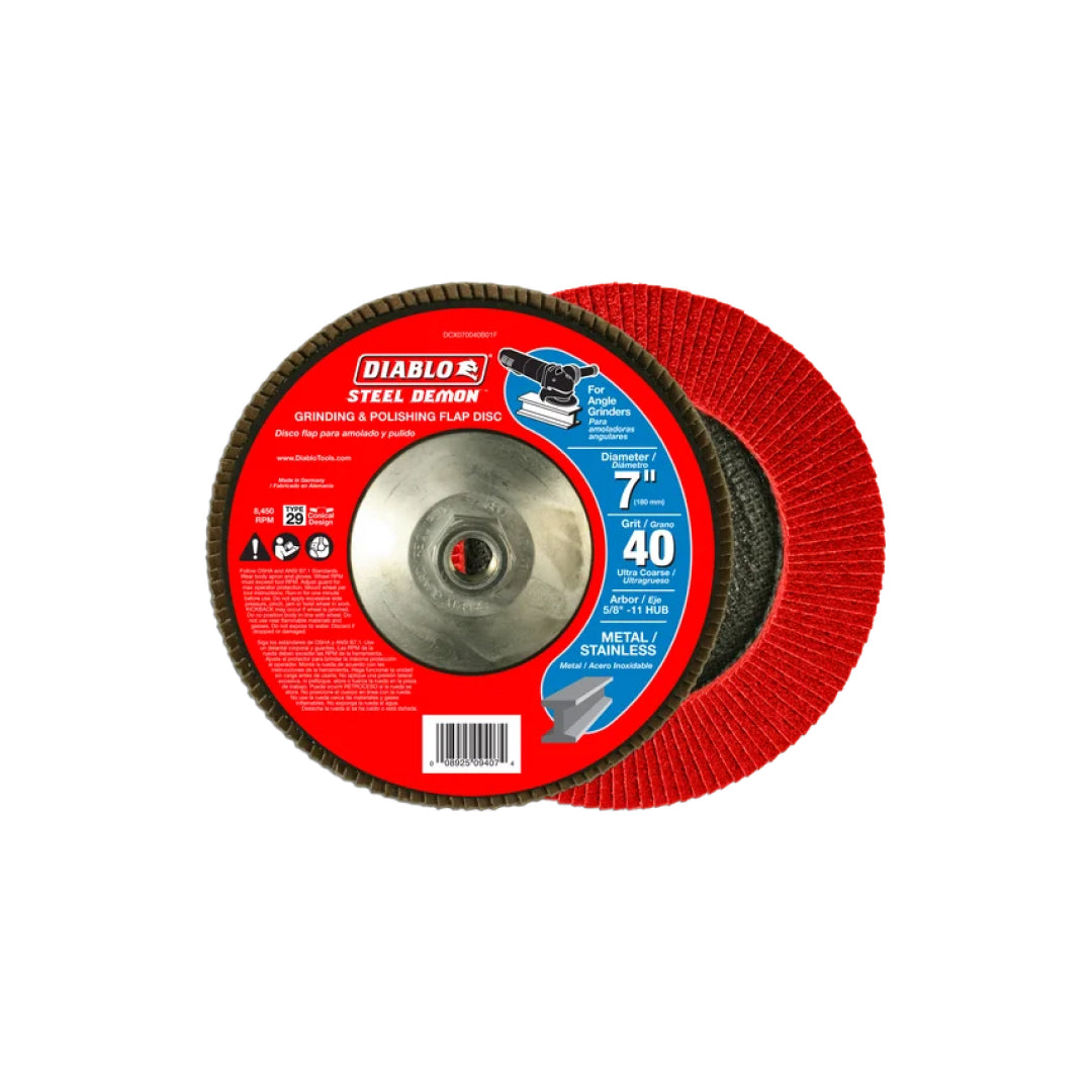 7" Steel Demon™ Flap Disc for Metal – TESCO Building Supplies