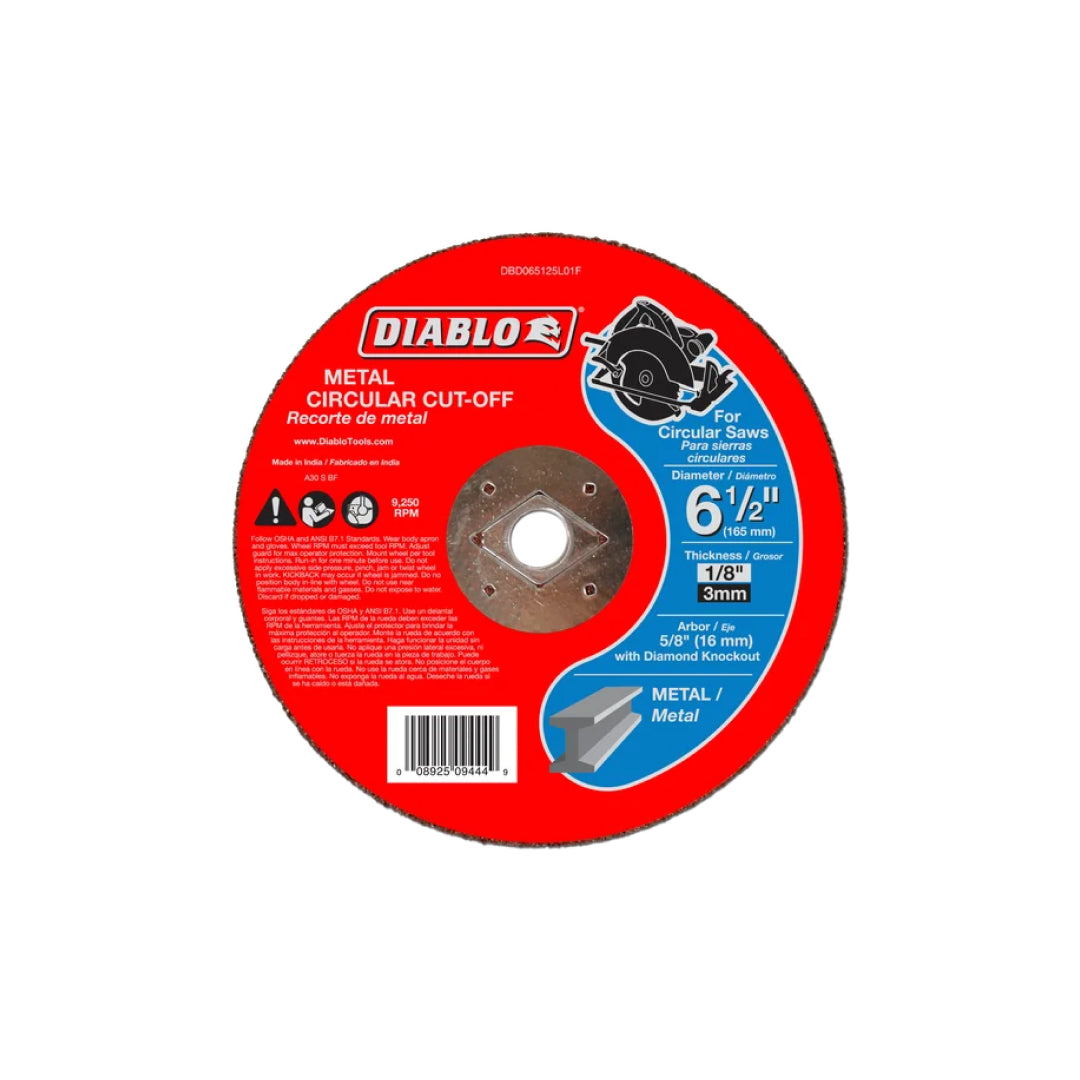 6-1/2" Metal Cut-Off Disc – TESCO Building Supplies