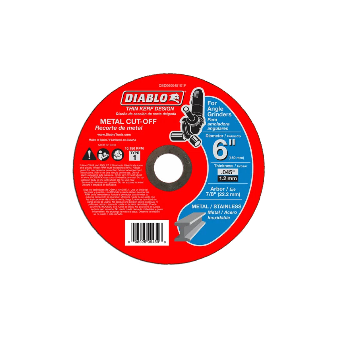 6" Metal Cut-Off Disc – TESCO Building Supplies