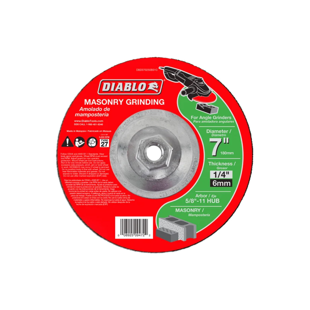 7" Type 27 Masonry Grinding Disc – TESCO Building Supplies