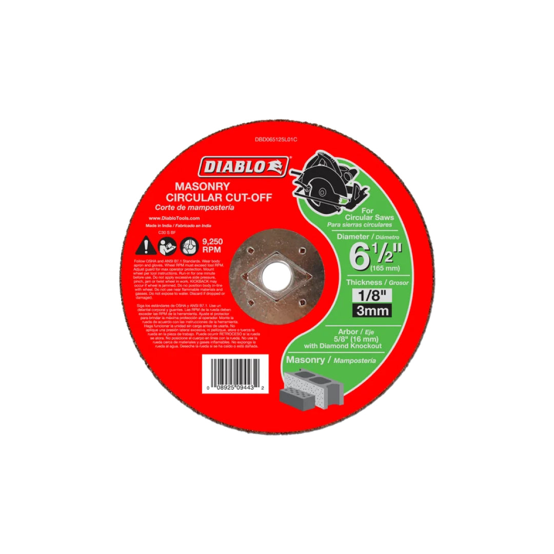 6-1/2" Carbide Masonry Cut-Off Disc – TESCO Building Supplies