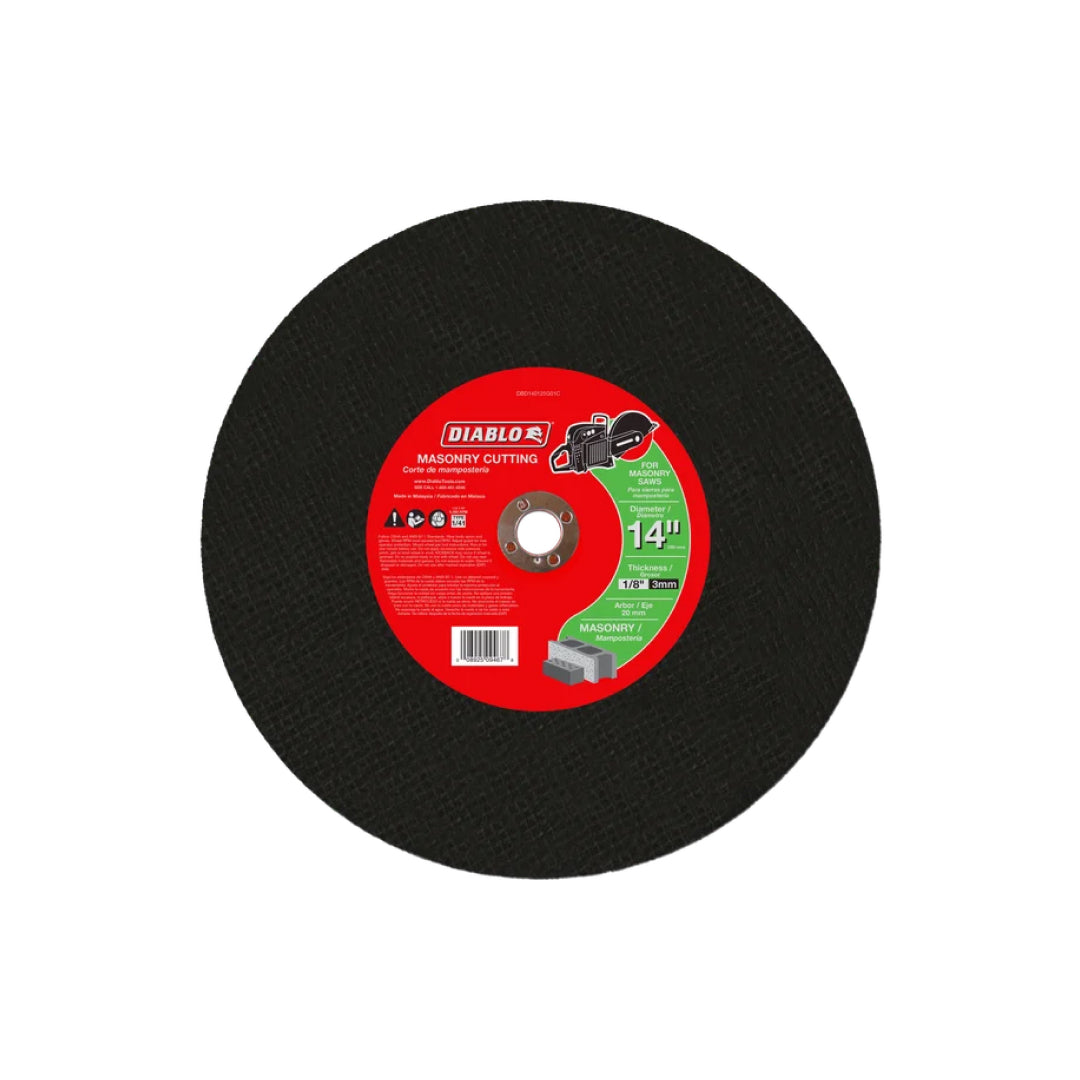 14" x 1/8" x 20mm High Speed Masonry Cut-Off Disc – TESCO Building Supplies