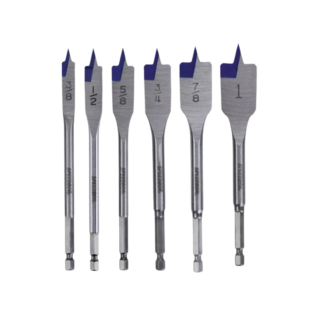 Irwin 6 Piece 3/8-Inch to 1-Inch Spade Drill Bit – TESCO Building Supplies