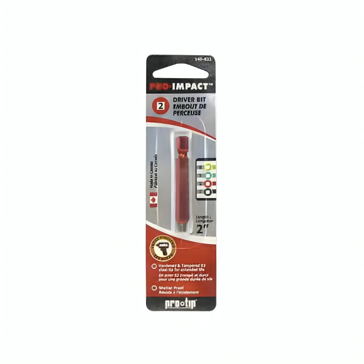 2" Color-Coded Square Recess Power Driver Bits - Red – TESCO Building ...