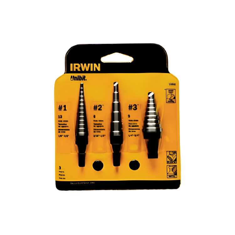 Irwin 10502ZR Unibit Step Drill Set – TESCO Building Supplies