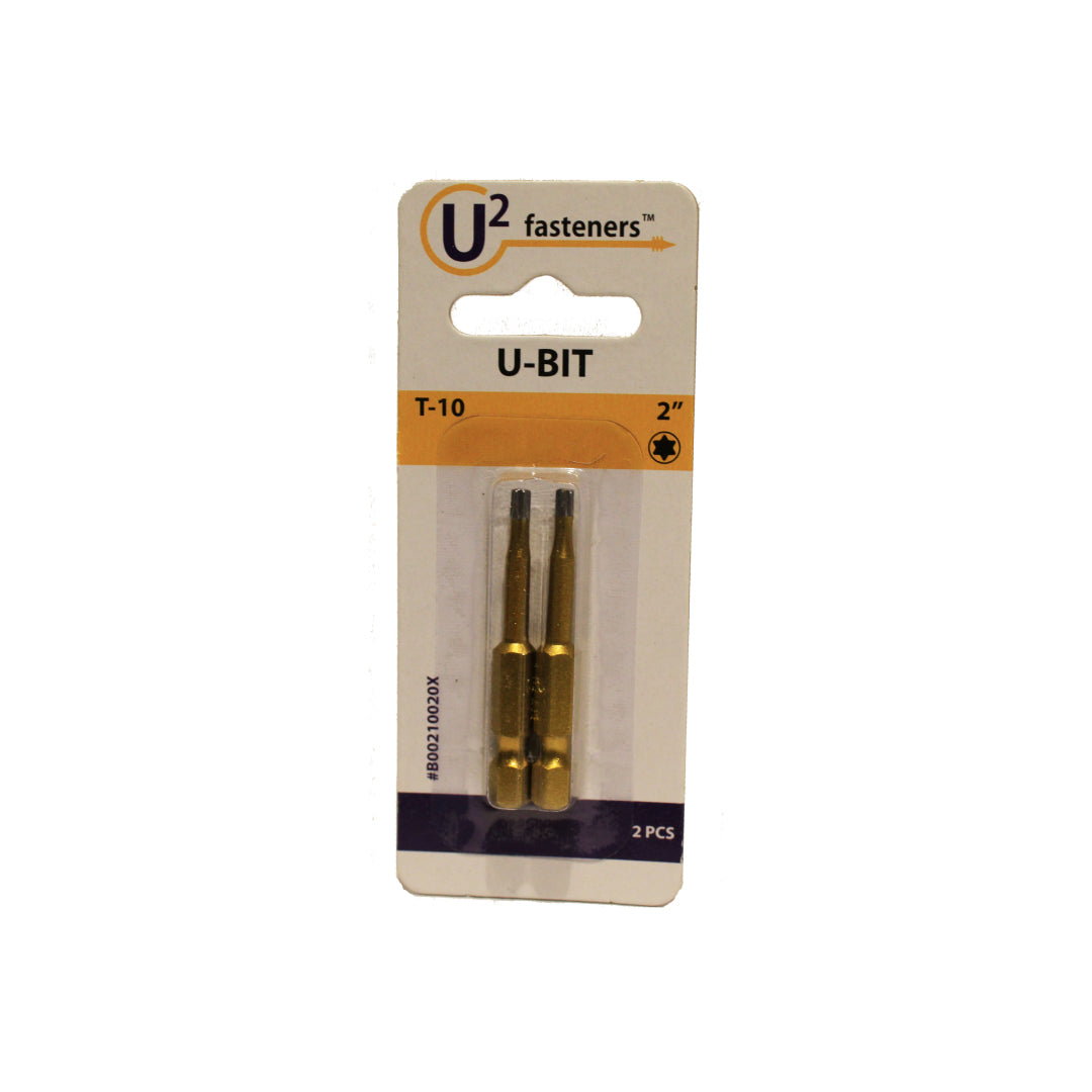 U2 Fasteners Torx T10 U-Bit Screwdriver Bits – TESCO Building Supplies