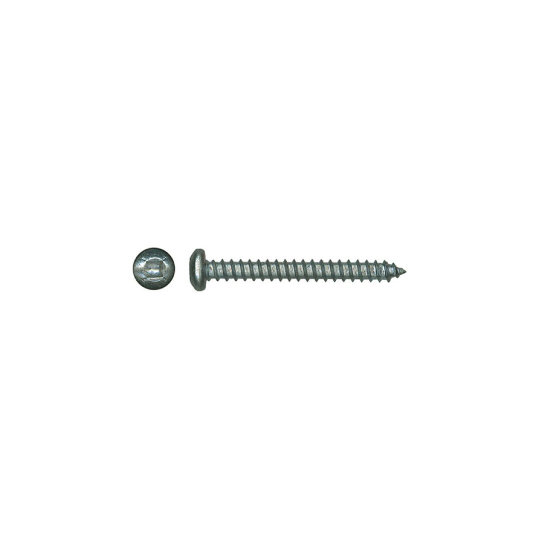 #8 x 1" Pan Head Square Drive Metal Screws Steel Zinc – TESCO Building ...