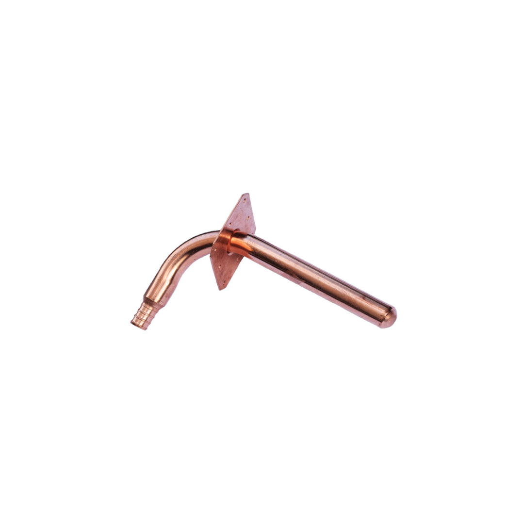 Copper Stub Out Elbow with Flange 6″ x 3-1/2″ – TESCO Building Supplies