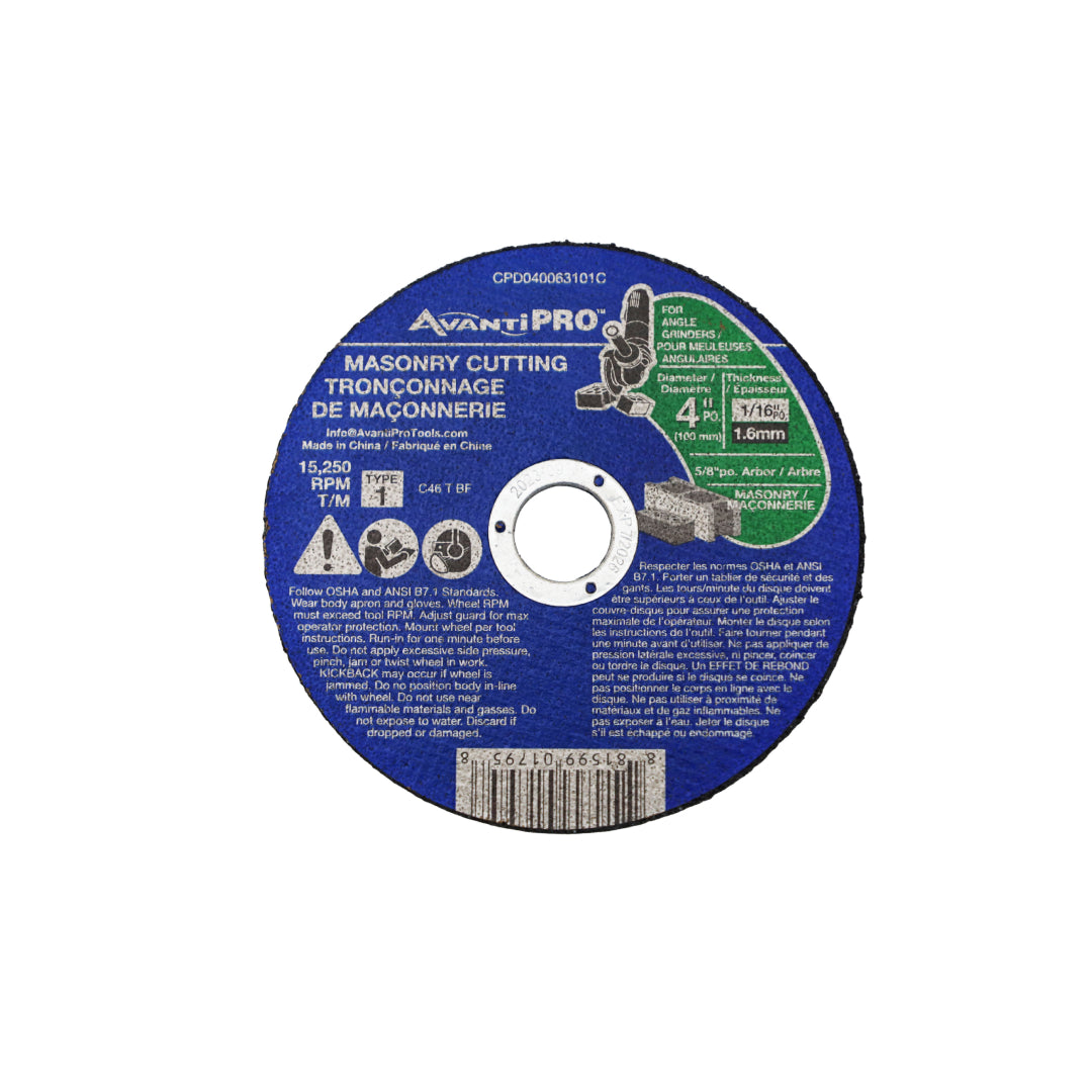 CPD040063101C AP 4" X 1/16" Masonry Circuit Cutoff – TESCO Building ...