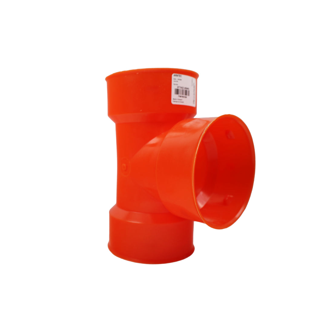 100mm 4" Tubing Tee Orange – TESCO Building Supplies