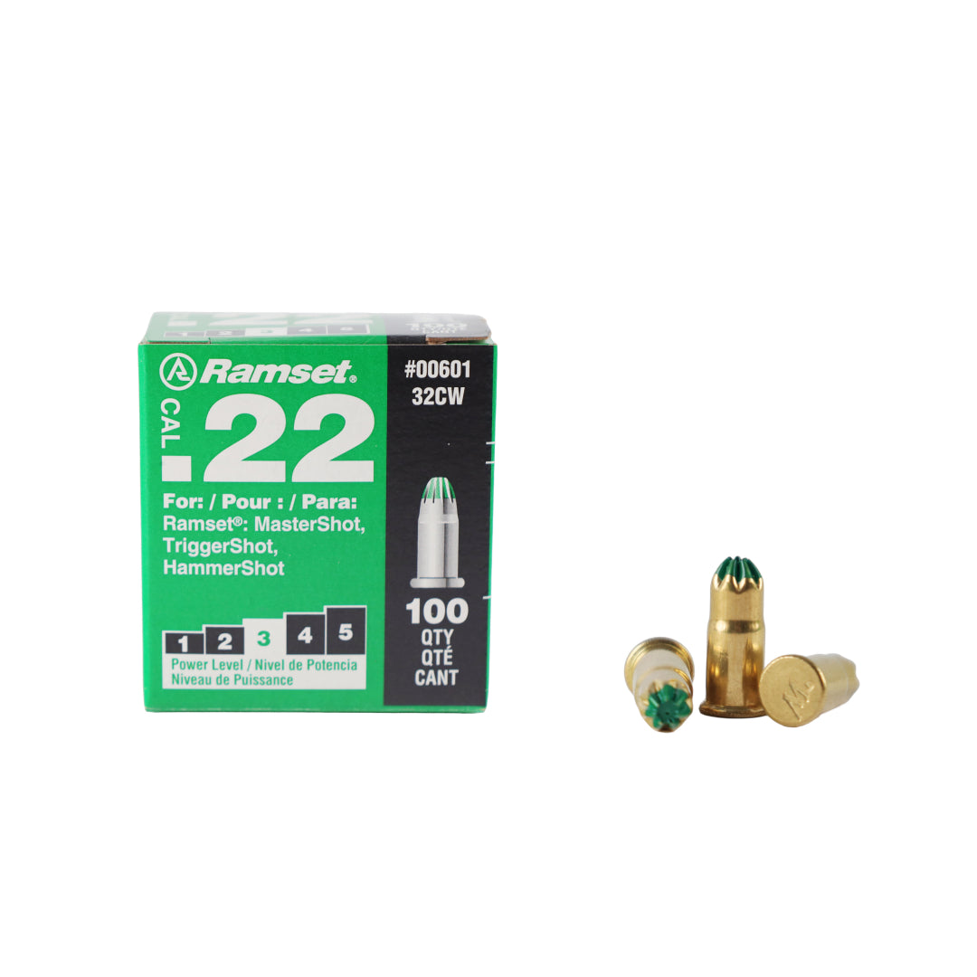 Power Loads: .22 Caliber Single Shot Load Green 100pcs – TESCO Building ...