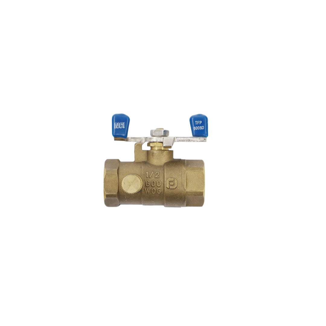 1/2" IPS x IPS Brass Tap Ball Valve – TESCO Building Supplies