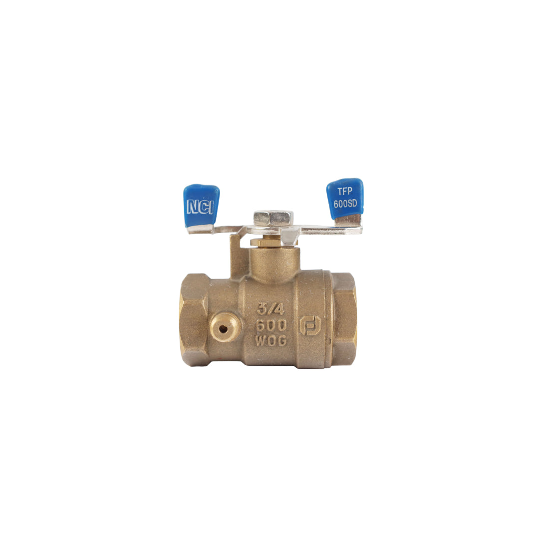 3/4" IPS x IPS Brass Tap Ball Valve – TESCO Building Supplies