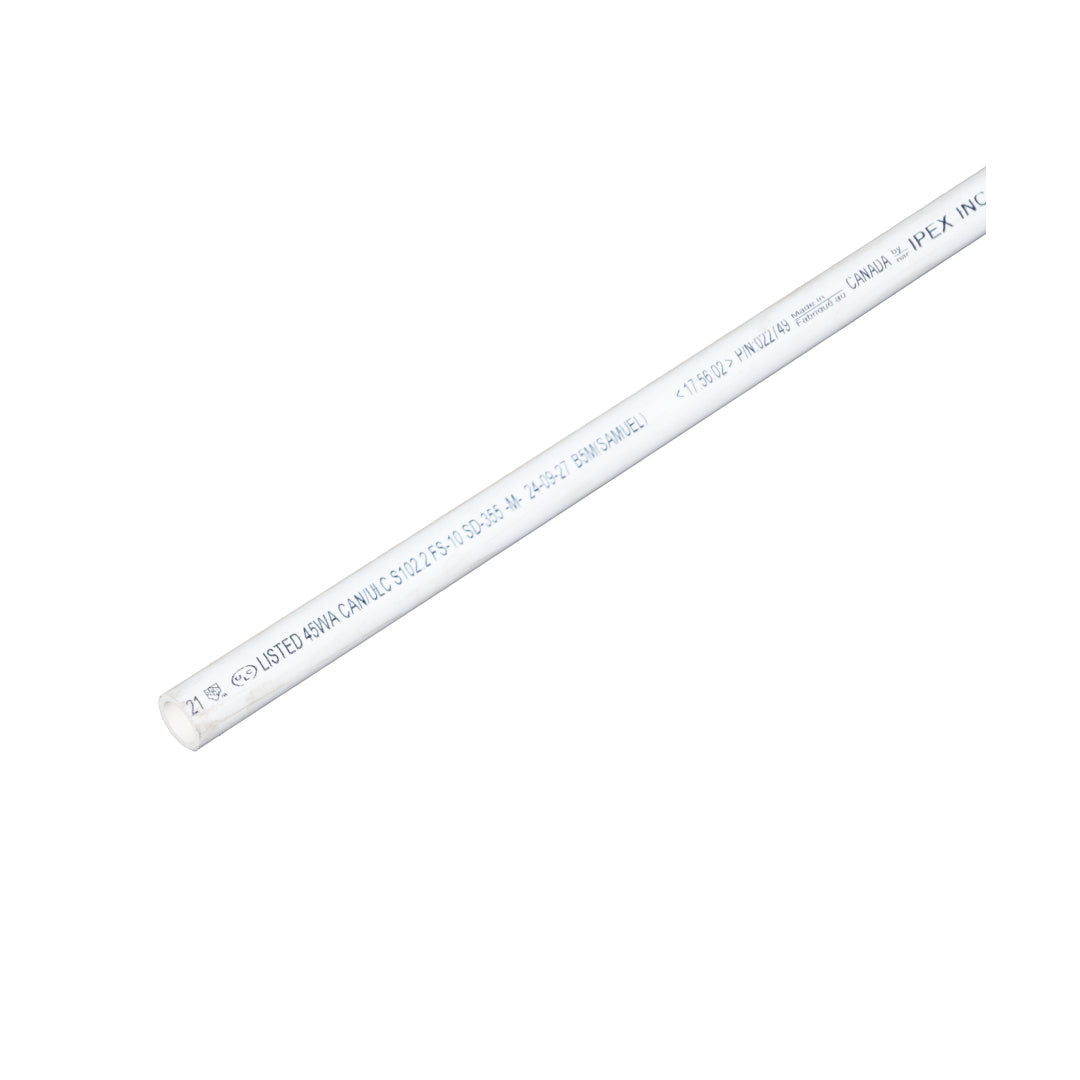 3/4" x 10ft PVC SCH40 Pipe White – TESCO Building Supplies