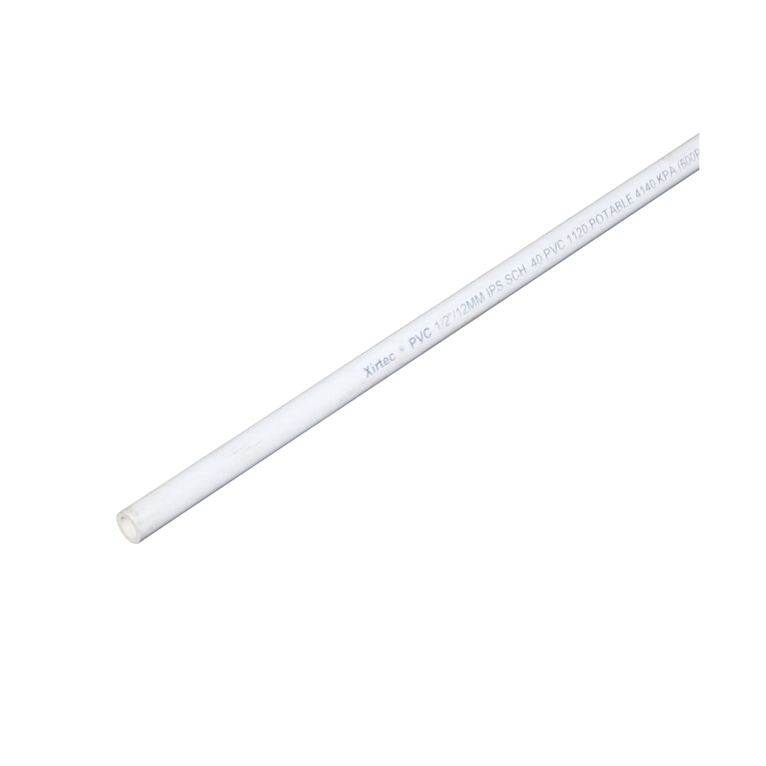 1/2" x 10ft PVC SCH40 Pipe White – TESCO Building Supplies