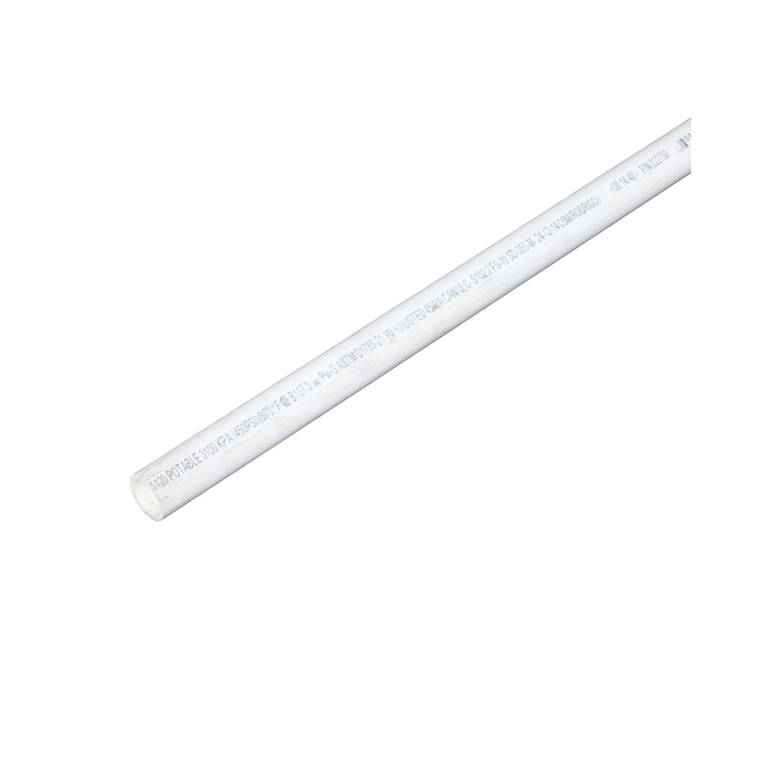 1" x 10ft PVC SCH40 Pipe White – TESCO Building Supplies