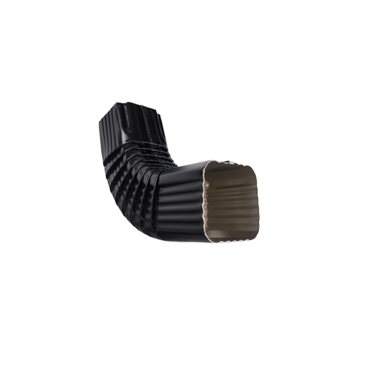 3" x 3" Aluminum Gutter Square Elbow in Black – TESCO Building Supplies