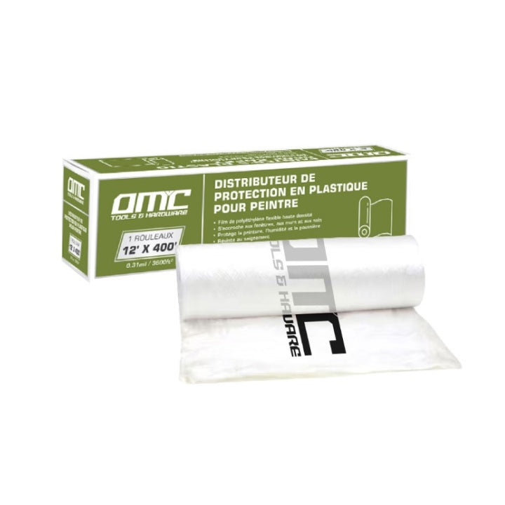 12 x 400ft Painter's Plastic Drop Sheet – TESCO Building Supplies