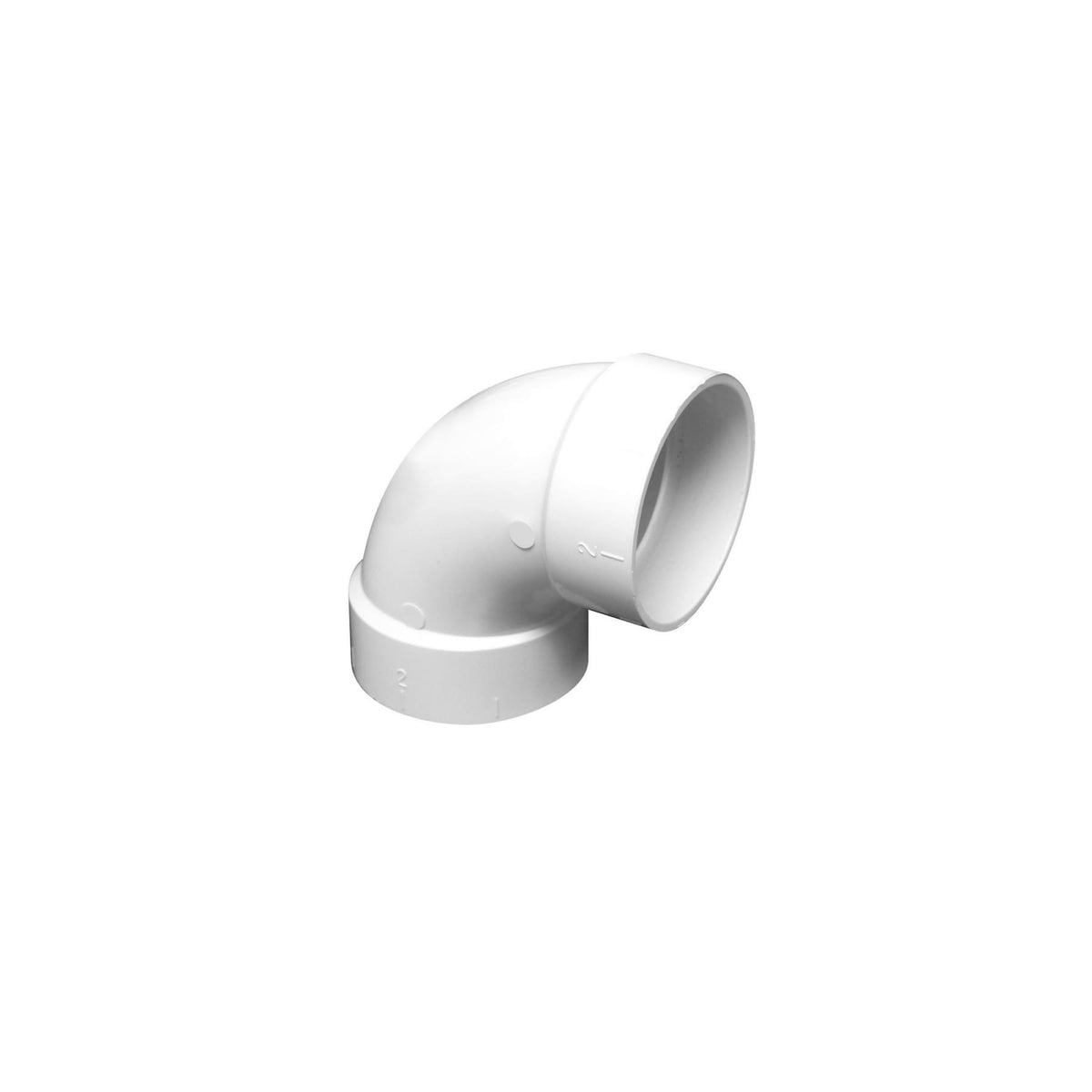 Vaculine Medium Sweep Elbow, 90° Soc x Soc PVC White – TESCO Building ...