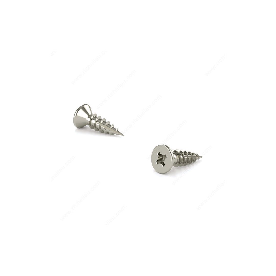 Wood Screw, Flat Head, Quadrex Drive, Regular Thread, Type 17 Point ...
