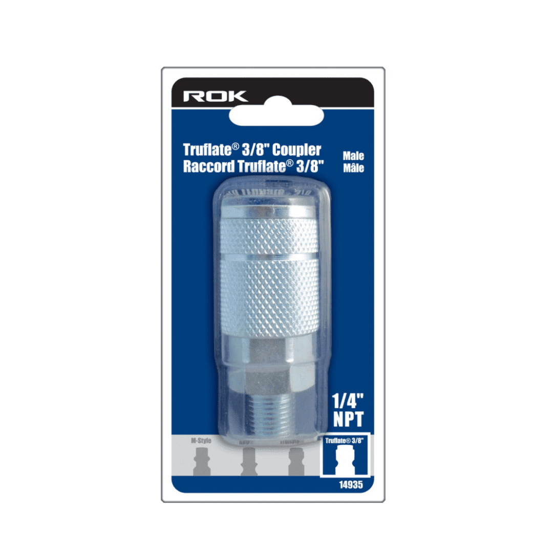 1/4" Male Coupler 3/8 Auto Tru-flate – TESCO Building Supplies