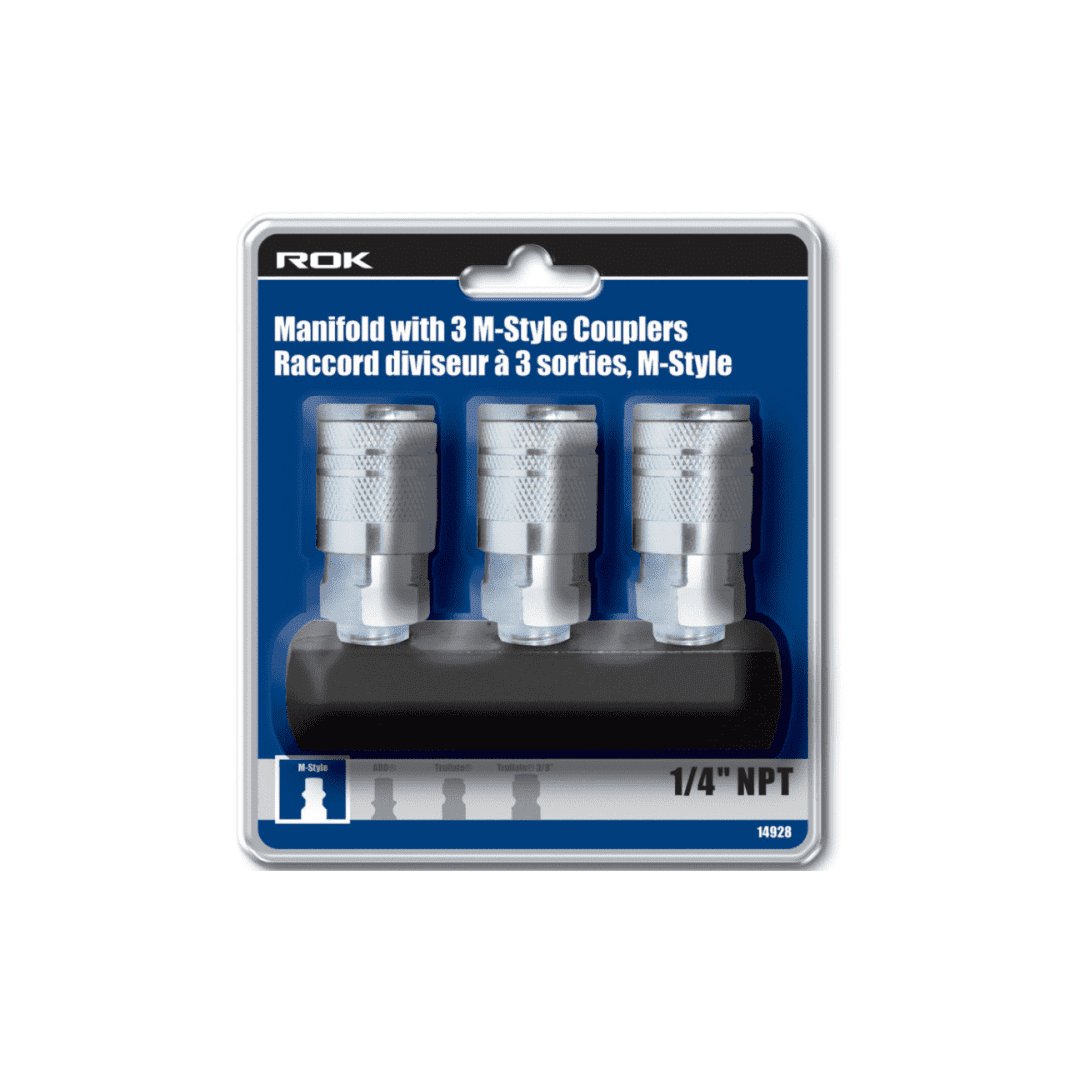 Manifold Straight with M-style Couplers 3-Pack – TESCO Building Supplies
