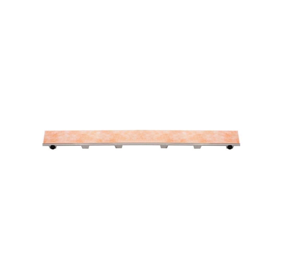 KERDI-LINE 2" Width Frameless Tile Grate for Center Outlet Channel Bod ...