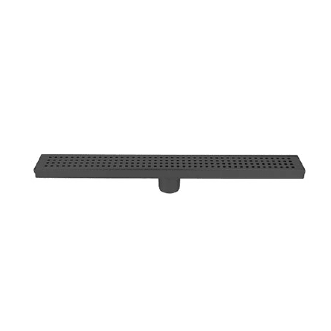 Linear Shower Drain Slot Grid 2in 24" x 2-3/4" x 2-3/4" Matte Black ...